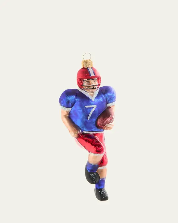 Bergdorf Goodman Football Player Christmas Ornat