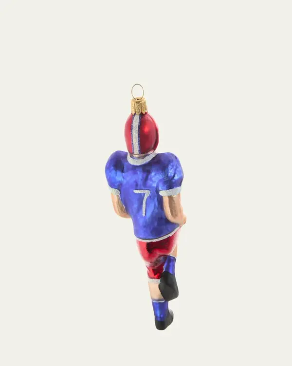 Bergdorf Goodman Football Player Christmas Ornat