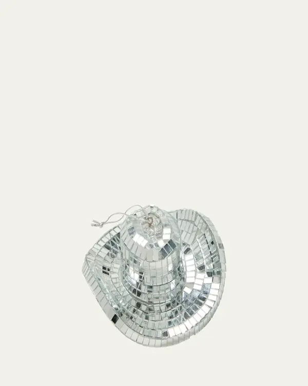 CODY FOSTER & CO Disco Cowboy Hat Christmas Ornat