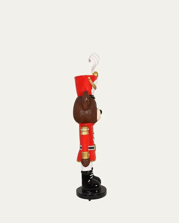 UNIVERSAL STATUES 4' Teddy Bear Nutcracker Statue