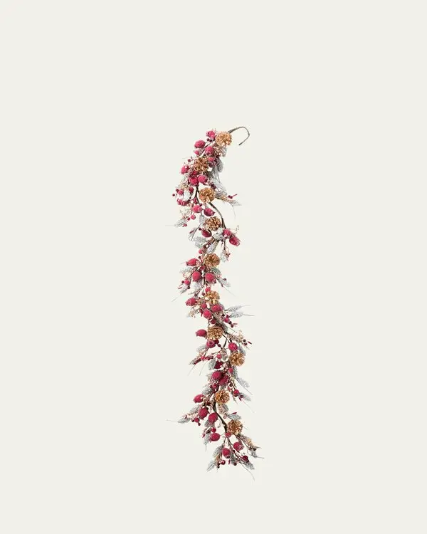 SALZBURG CREATIONS Glittering Garnet 60" Garland