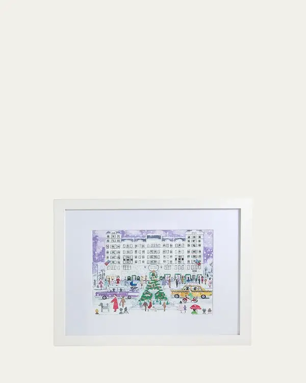 MICHAEL STORRINGS Bergdorf Holiday Store" Framed Print - Multi