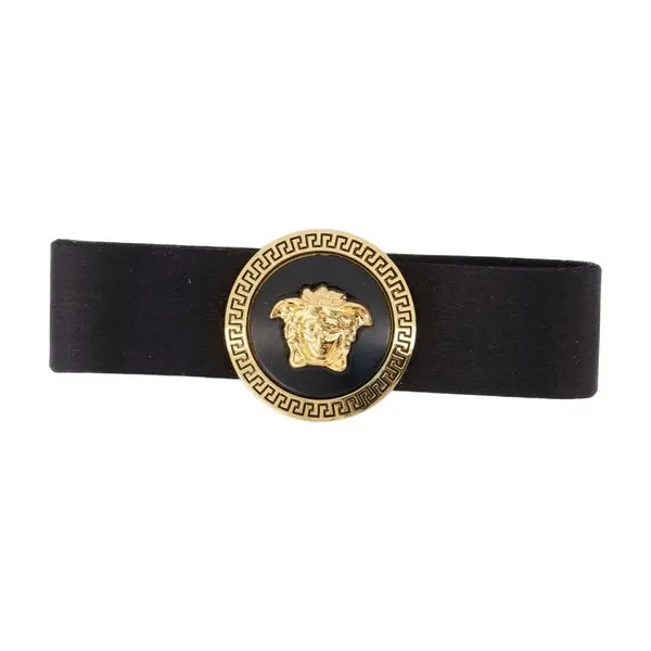Versace Medusa Hair Clip - Black