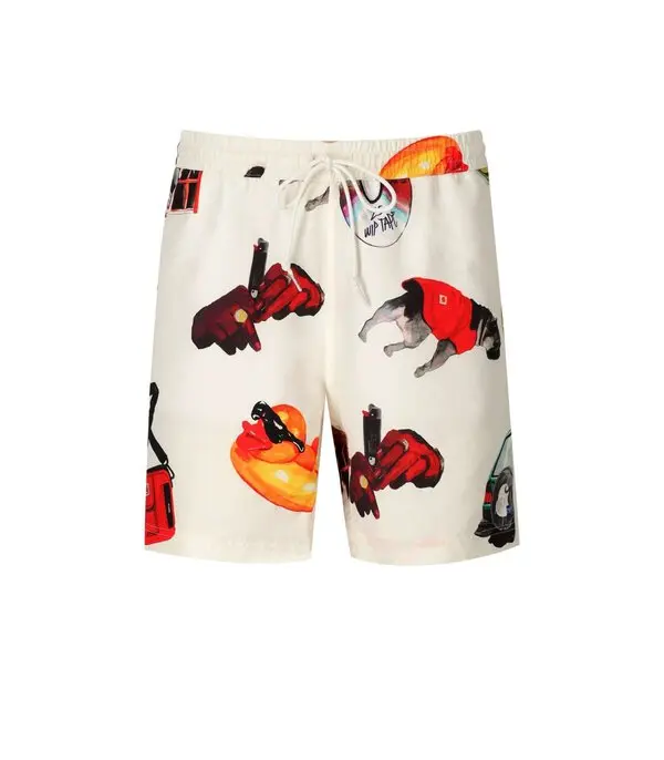Carhartt Work In Progress Printed Swim Trunks - White