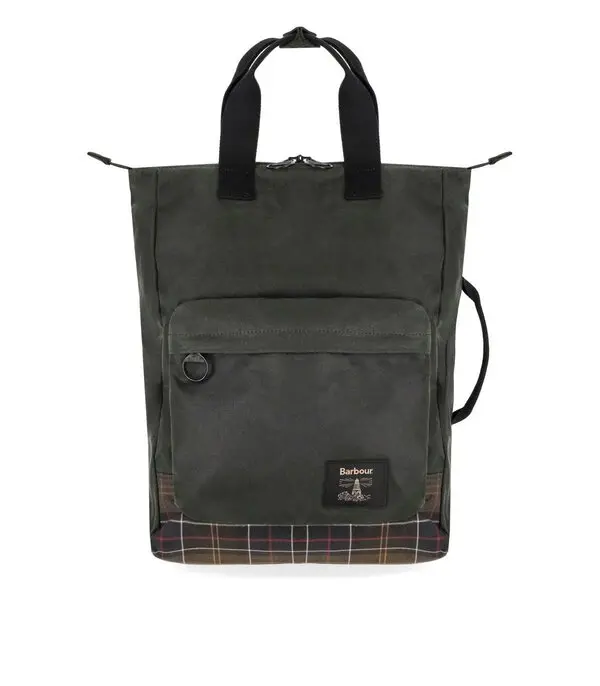 Barbour Field Waxed Backpack - Green