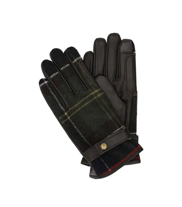 Barbour Aubrey Tartan Gloves - Brown