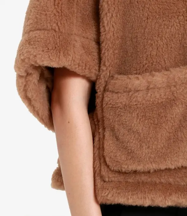Max Mara Teddy Fabric Short Cape
