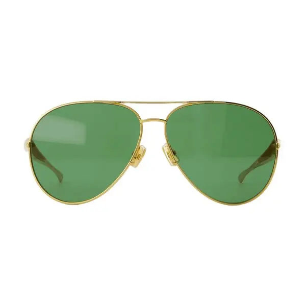 Bottega Veneta Bv1305s Aviator Sunglasses - Gold
