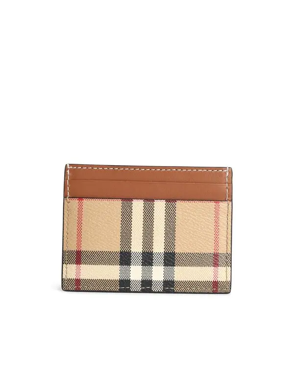 Burberry Cardholder In Tela - Beige