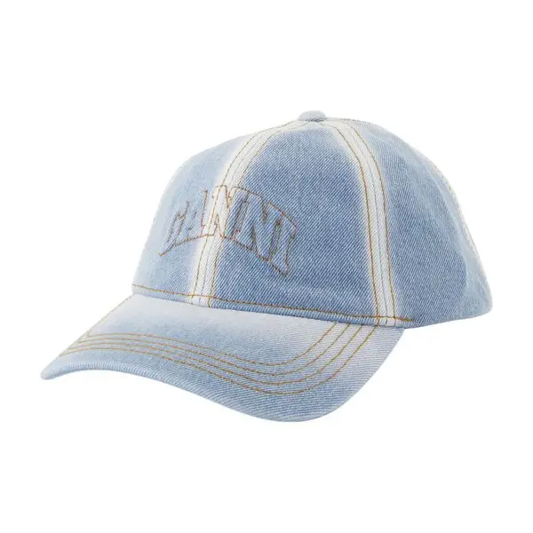 GANNI Cotton Cap - Blue
