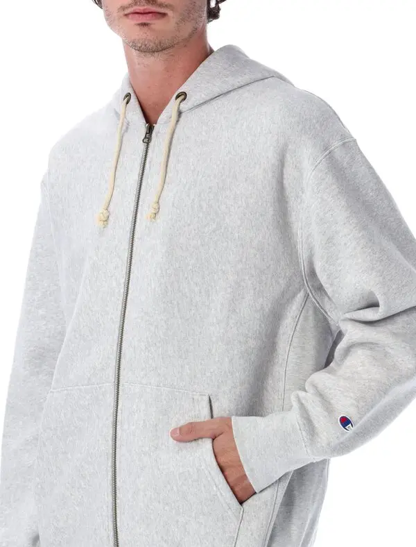 Champion Reverse Weave Full-zip Hoodie - Grey