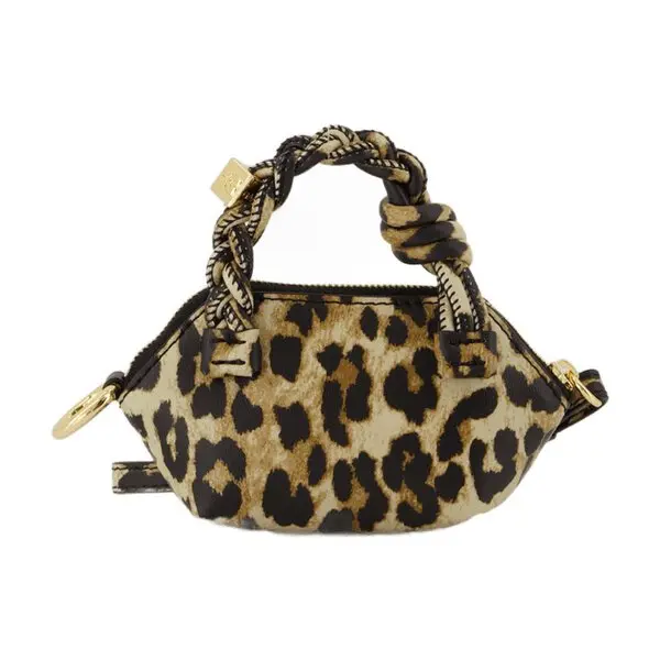 GANNI Crossbody Leather Bag - Printed