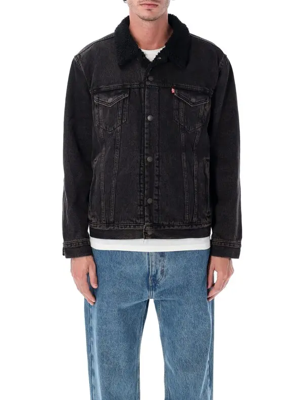 LEVI'S Type Iii Sherpa Trucker Jacket - Black Wash