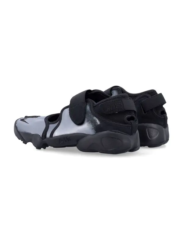 Nike Air Rift Leather Sneakers - Metallic Silver Black