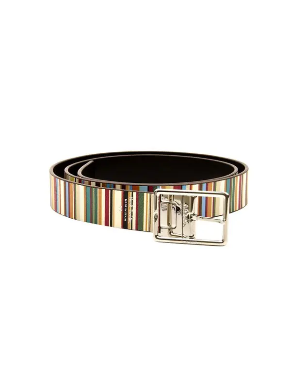 Paul Smith Reversible Leather Belt - Multicolour
