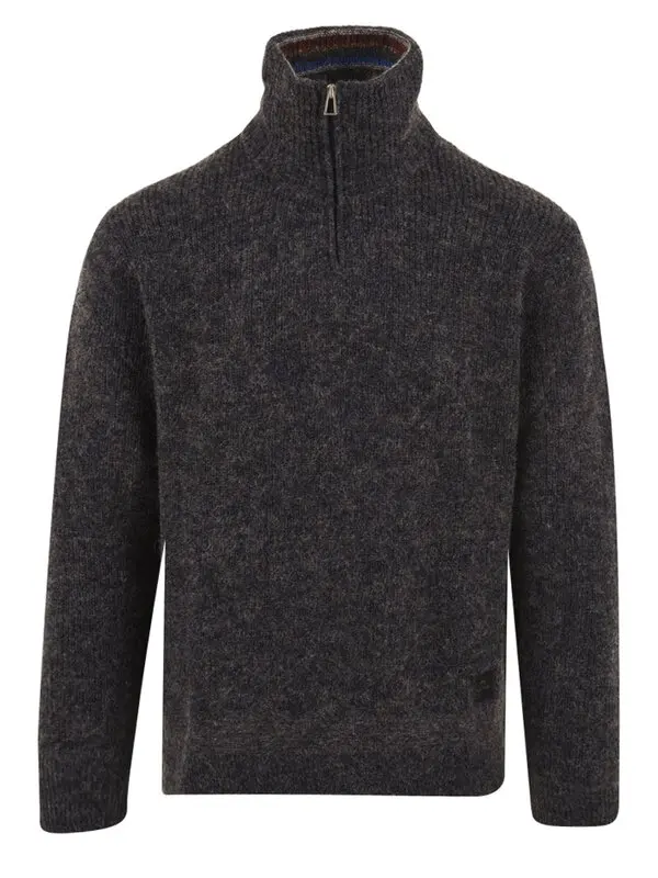 Paul Smith Regular Fit Zipper Neck Sweater