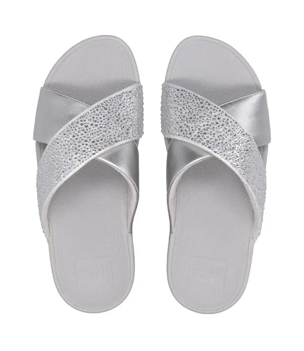 Fitflop Embellished Cross-strap Slides