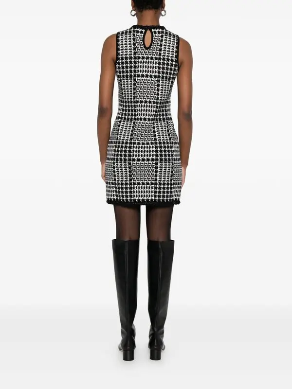 Twin-set Sleeveless Houndstooth Dress