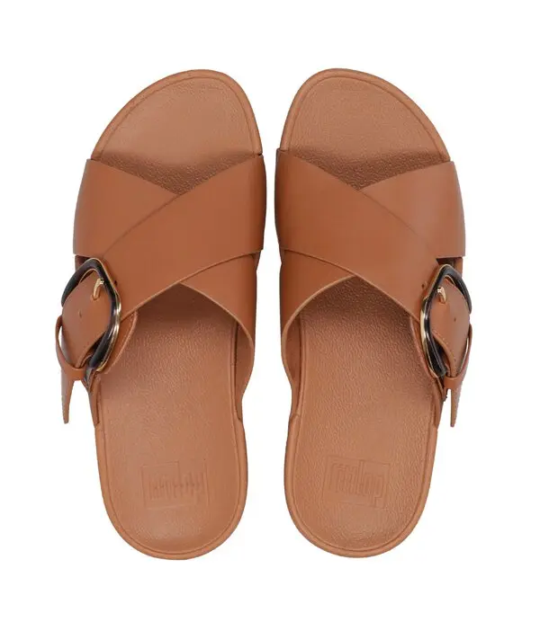 Fitflop Leather Cross-strap Sandals
