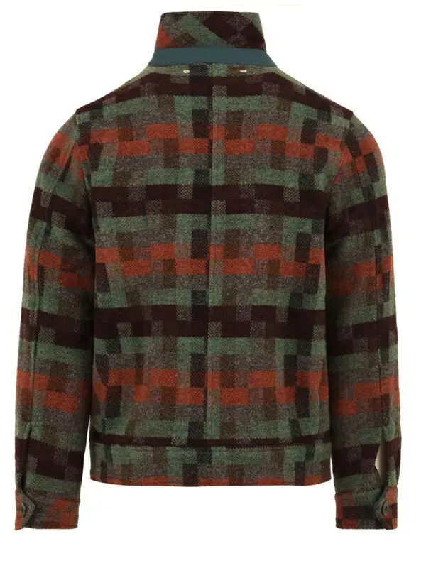 Paul Smith Jacquard Wool Zip-up Jacket