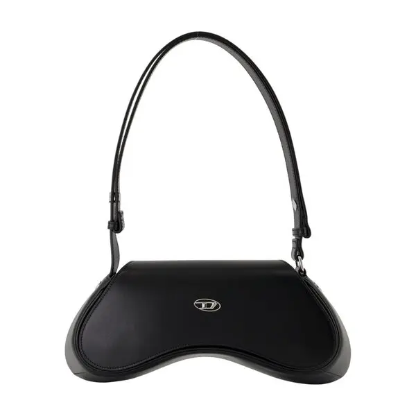 DIESEL® Leather Shoulder Bag - Black