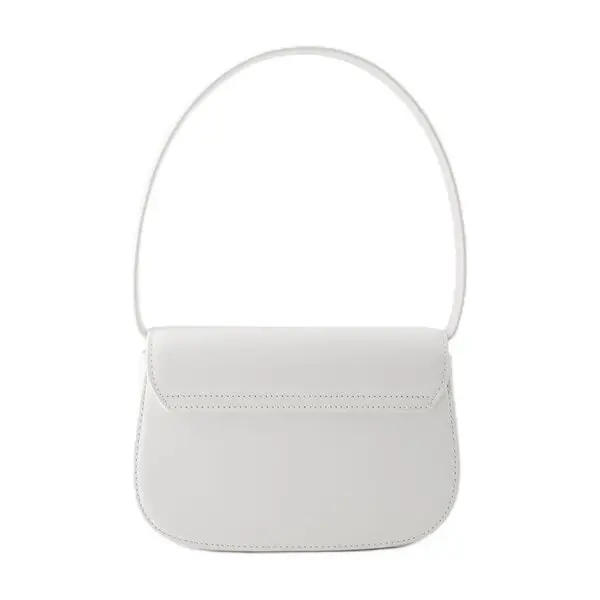 DIESEL® 1dr Leather Shoulder Bag - Silver