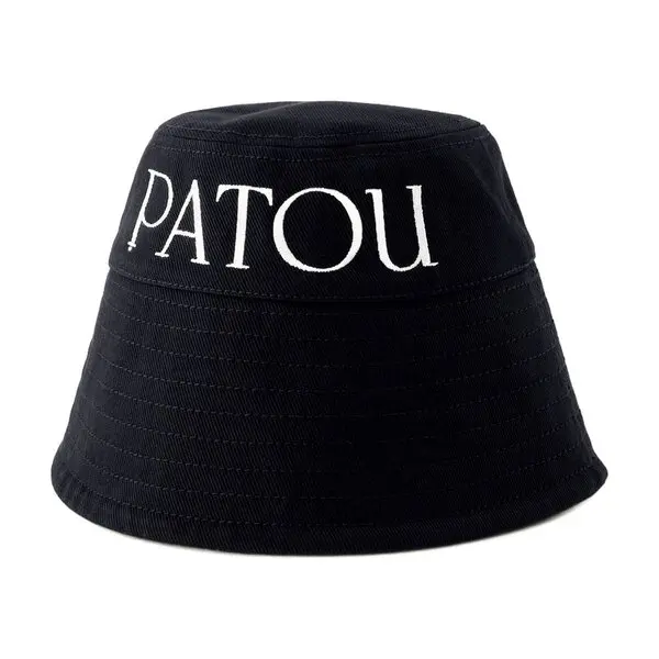 Patou Cotton Bucket Hat - Black
