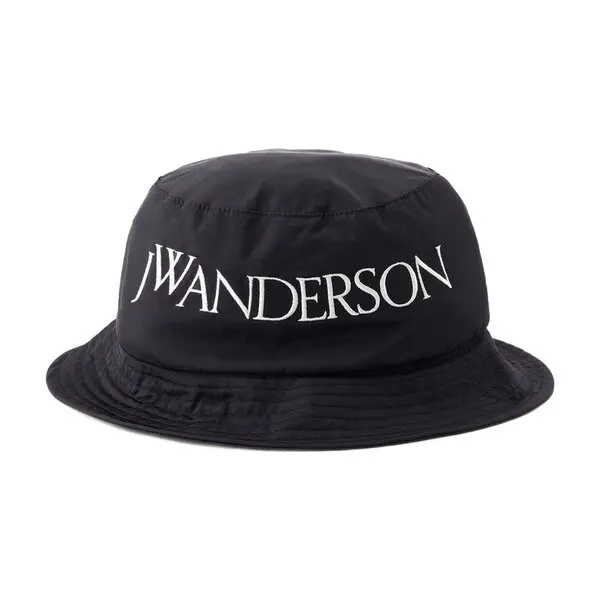 JW Anderson Logo Bucket Hat - Black