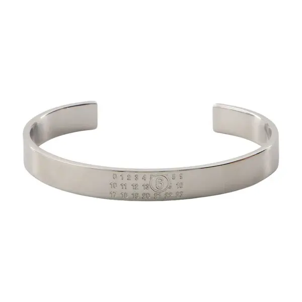 MAISON MARGIELA Metal Cuff Bracelet - Silver