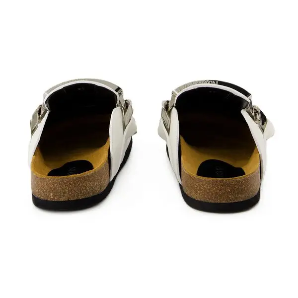 JW Anderson Leather Loafers With Chain Link Detailing