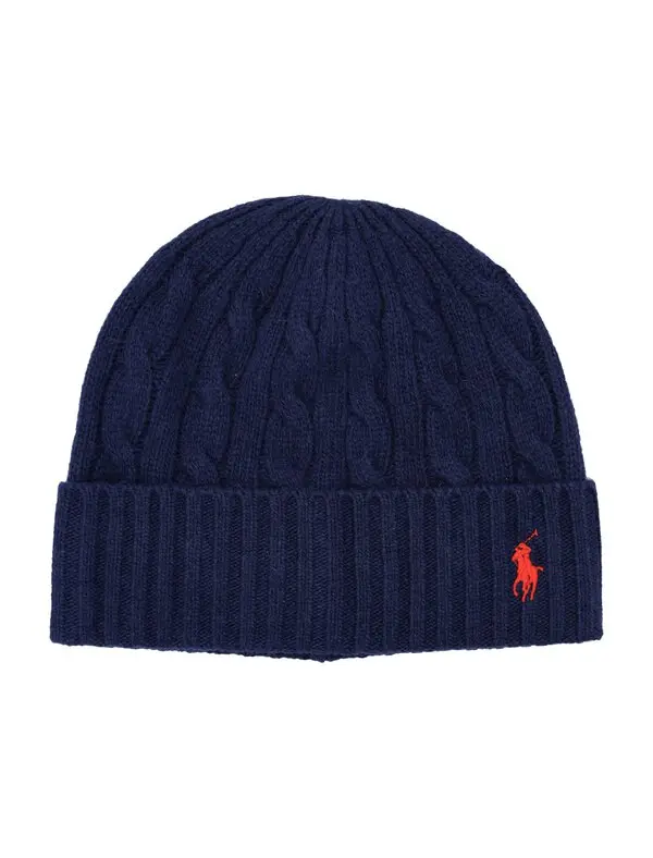Ralph Lauren Cable-knit Beanie - Blue
