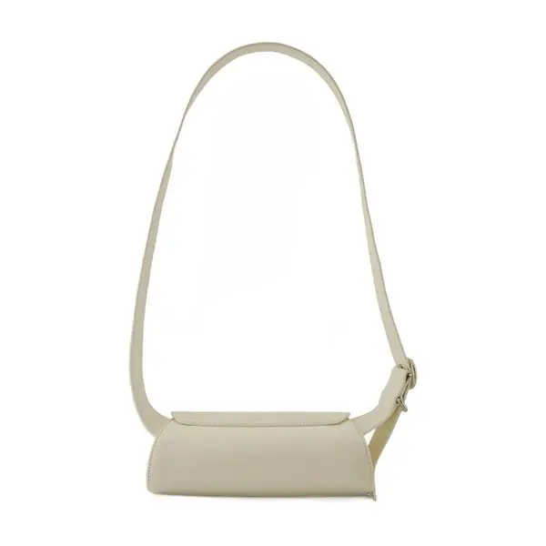 JIL SANDER Cannolo Mini Leather Purse - White