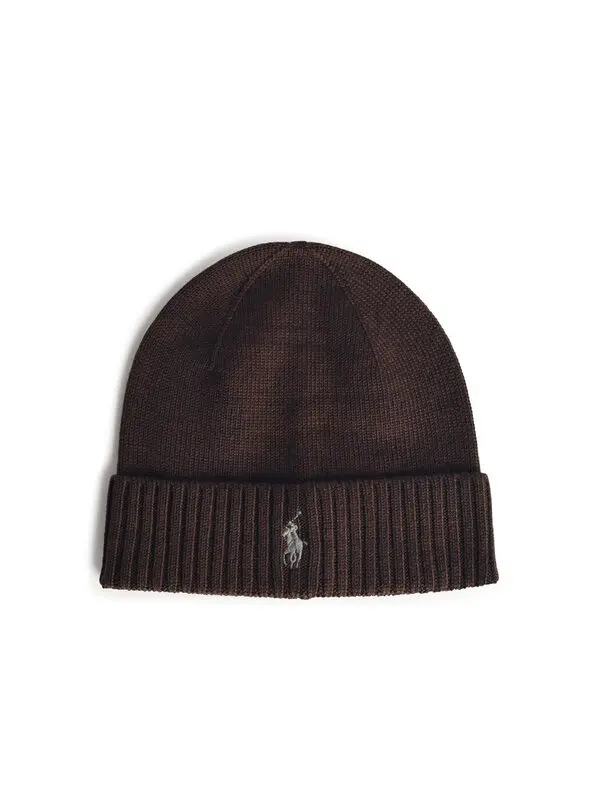 Ralph Lauren Wool Beanie - Brown