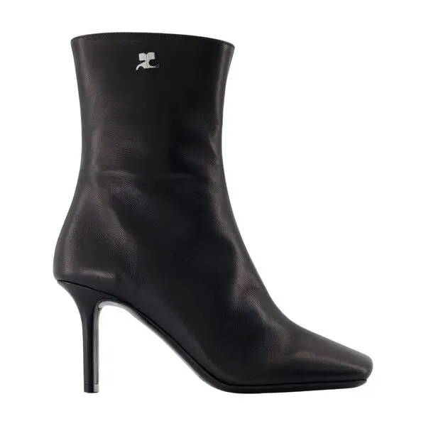 COURREGES Square Toe Ankle Boots