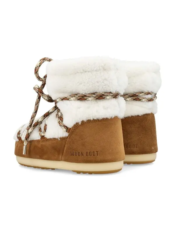 Moon Boot Shearling Boots - Beige