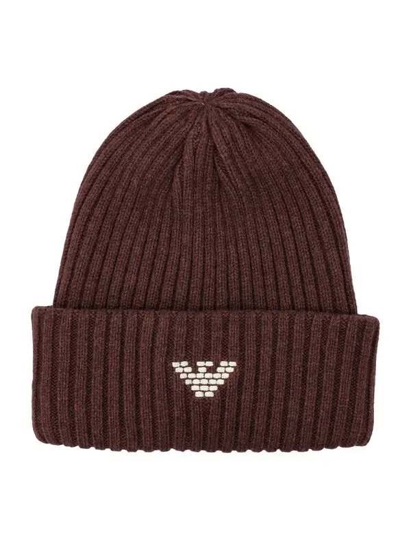 Emporio Armani Ribbed Wool Beanie - U6279
