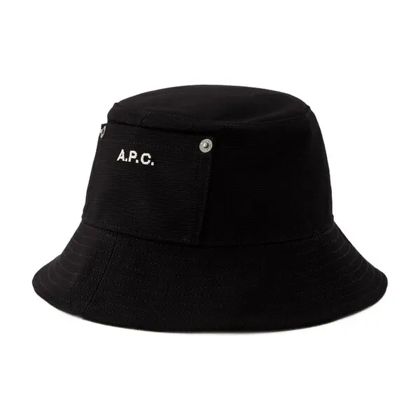 A.p.c. Thais Cotton Bucket Hat - Black