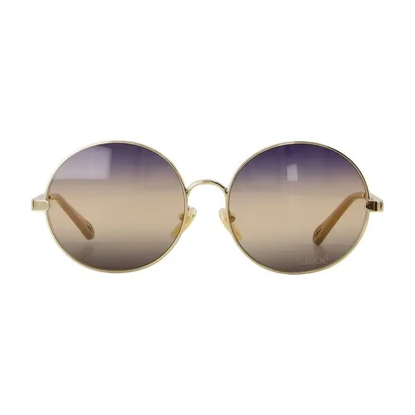 Chloé Ch0281s Round Sunglasses - Gold