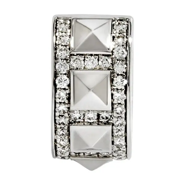 STATEMENT Rockaway Diamond Earrings - Silver