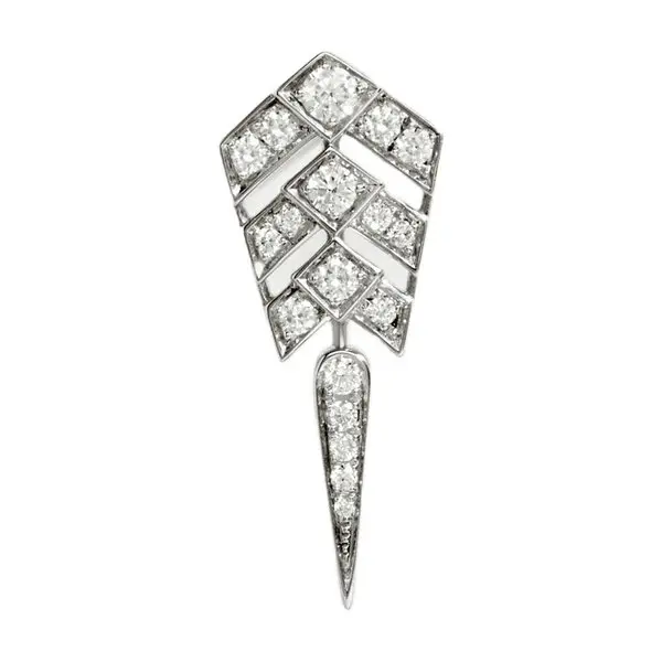 STATEMENT Stairway Diamond Earrings - Silver