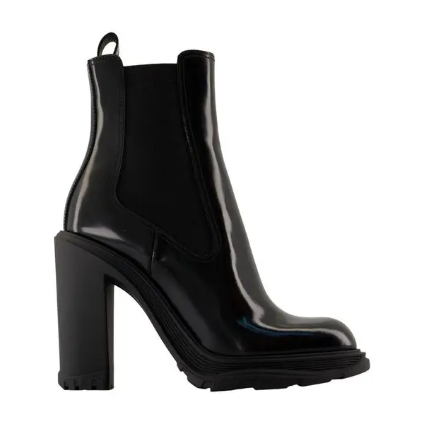 Alexander McQueen Leather Chelsea Boots