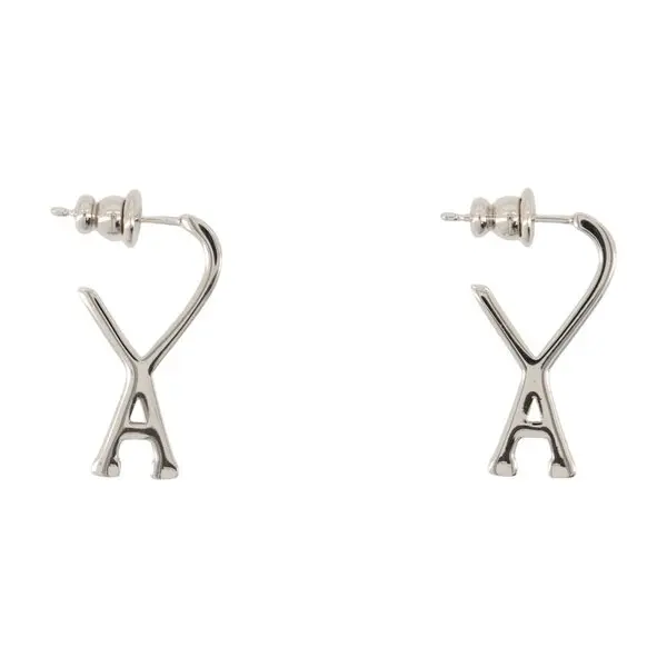 Ami Adc Metal Earrings - Silver