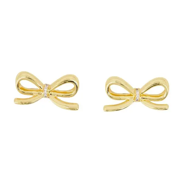SELF-PORTRAIT Bow Stud Earrings - Gold