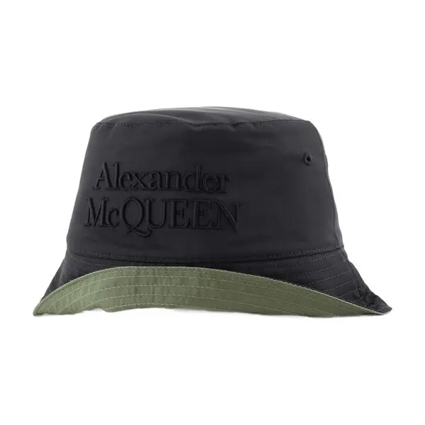 Alexander McQueen Low Rever Bucket Hat - Khaki