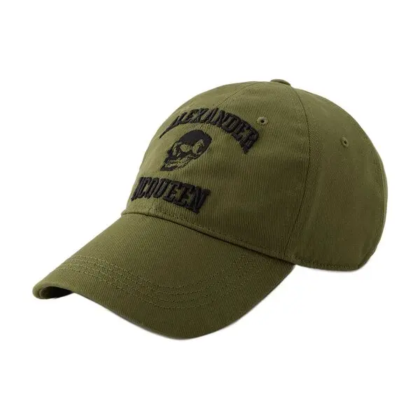 Alexander McQueen Varsity Skull Cap - Khaki