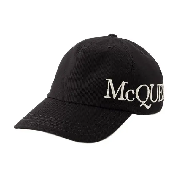 Alexander McQueen Oversized Cap - Black