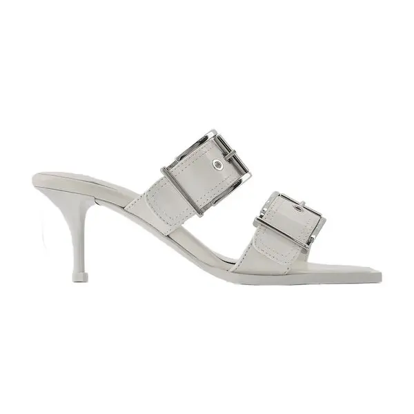 Alexander McQueen Leather Buckled Sandals - Multicolor