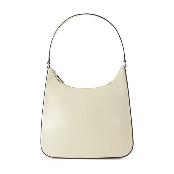 Staud Alec Leather Shoulder Bag - Beige