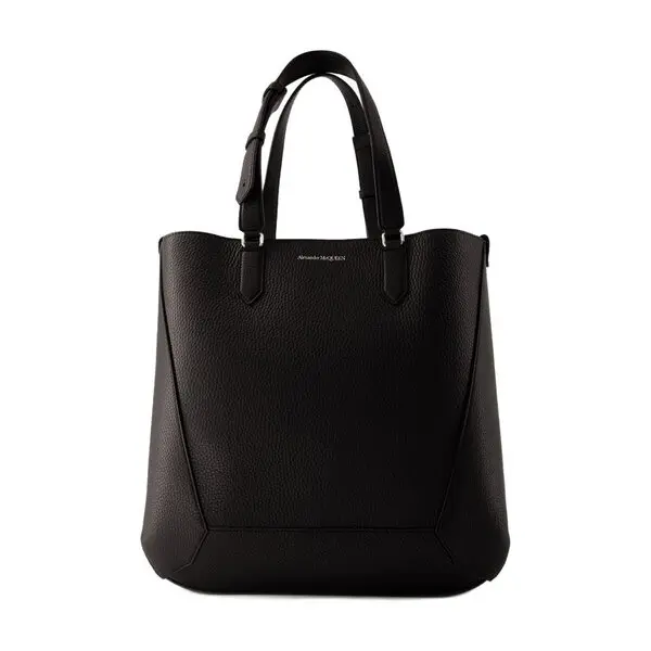 Alexander McQueen The Edge Medium Leather Shopper Bag