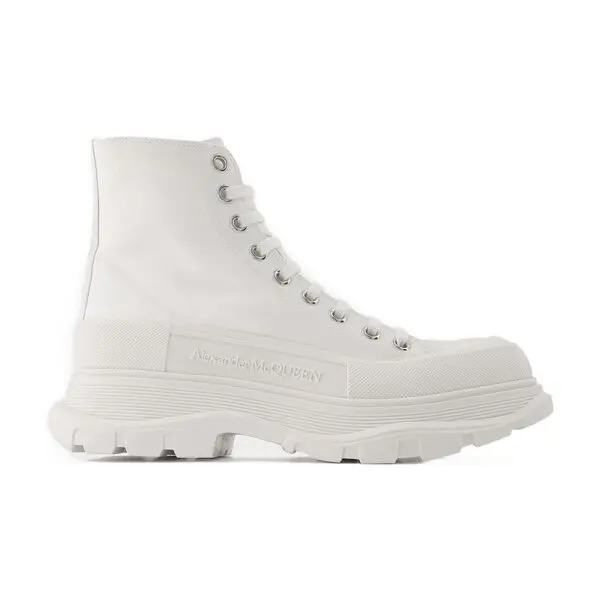 Alexander McQueen Tread Slick Leather Sneakers